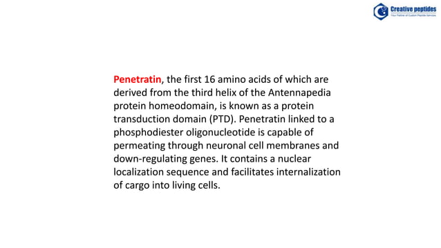 Cell penetrating peptides-Creative Peptides | PPTX