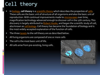 Cell - structure and functions | PPTX