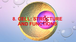 Class 8 ncert science chapter Cell structure and functions by Gaurav Ghankhede | PPT