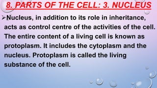 Class 8 ncert science chapter Cell structure and functions by Gaurav ...