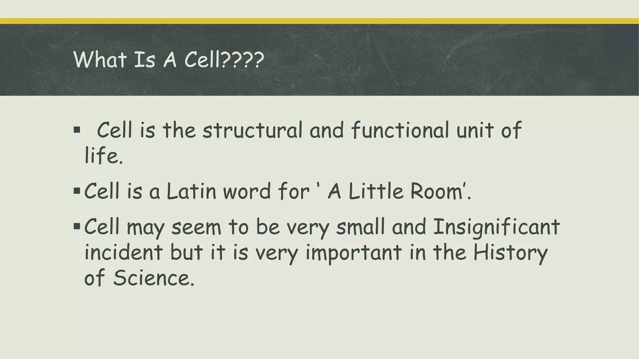 Cell – the basic unit of life | PPT