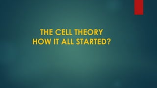 CELL-THEORY Advanced Biology123456778910 | PPTX