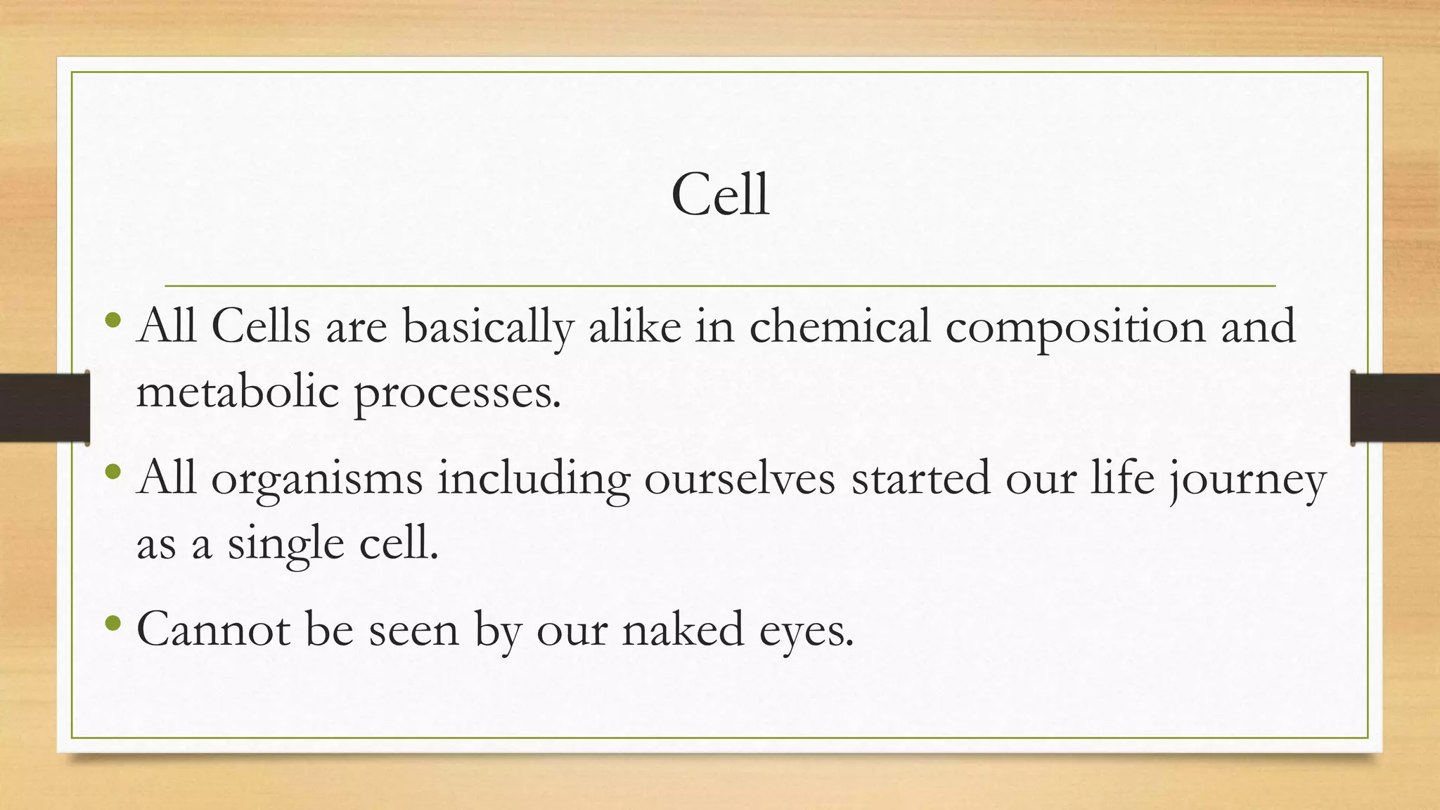 Cell the structrural and functional unit of life | PPTX