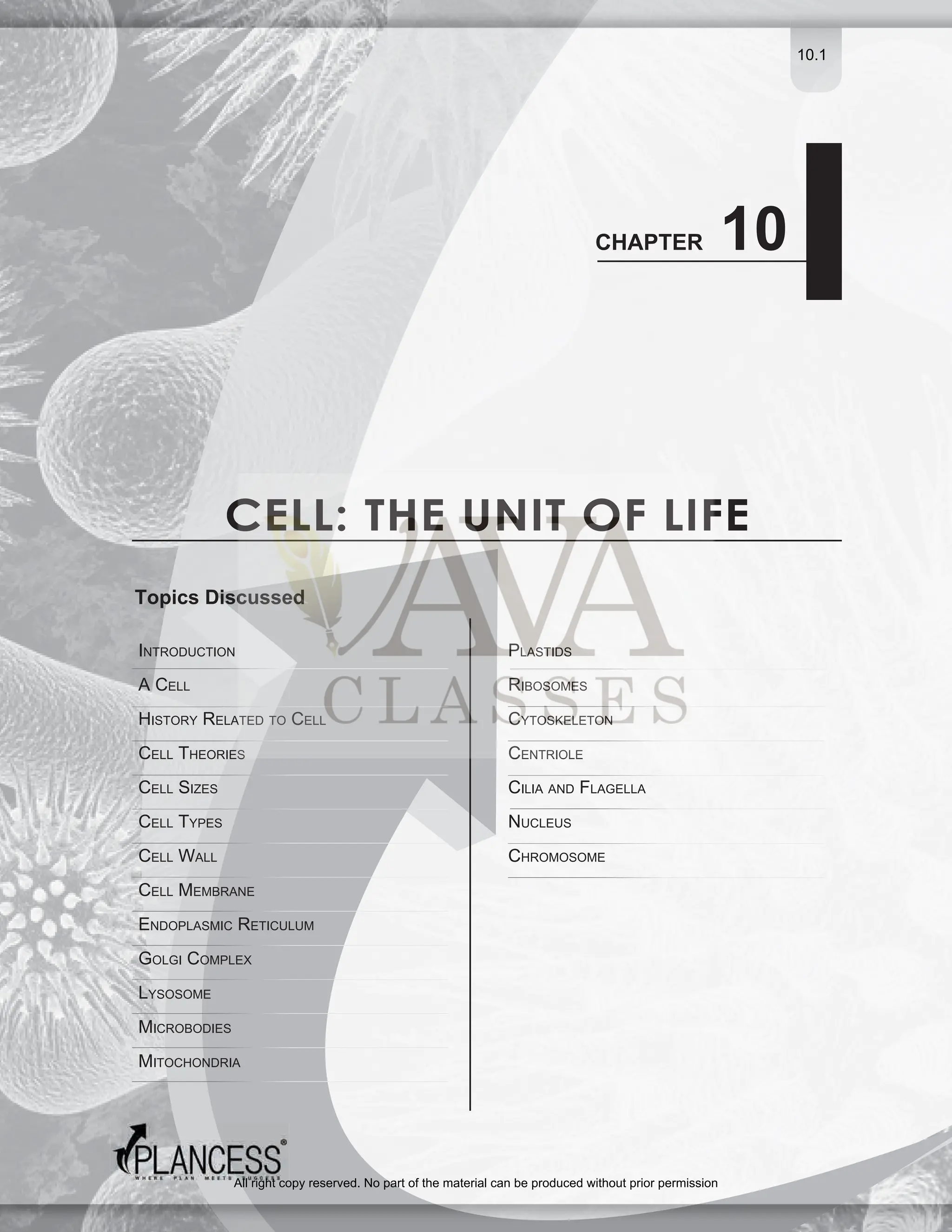 Cell the unit of life class 11 Biology notes or study material pdf ...