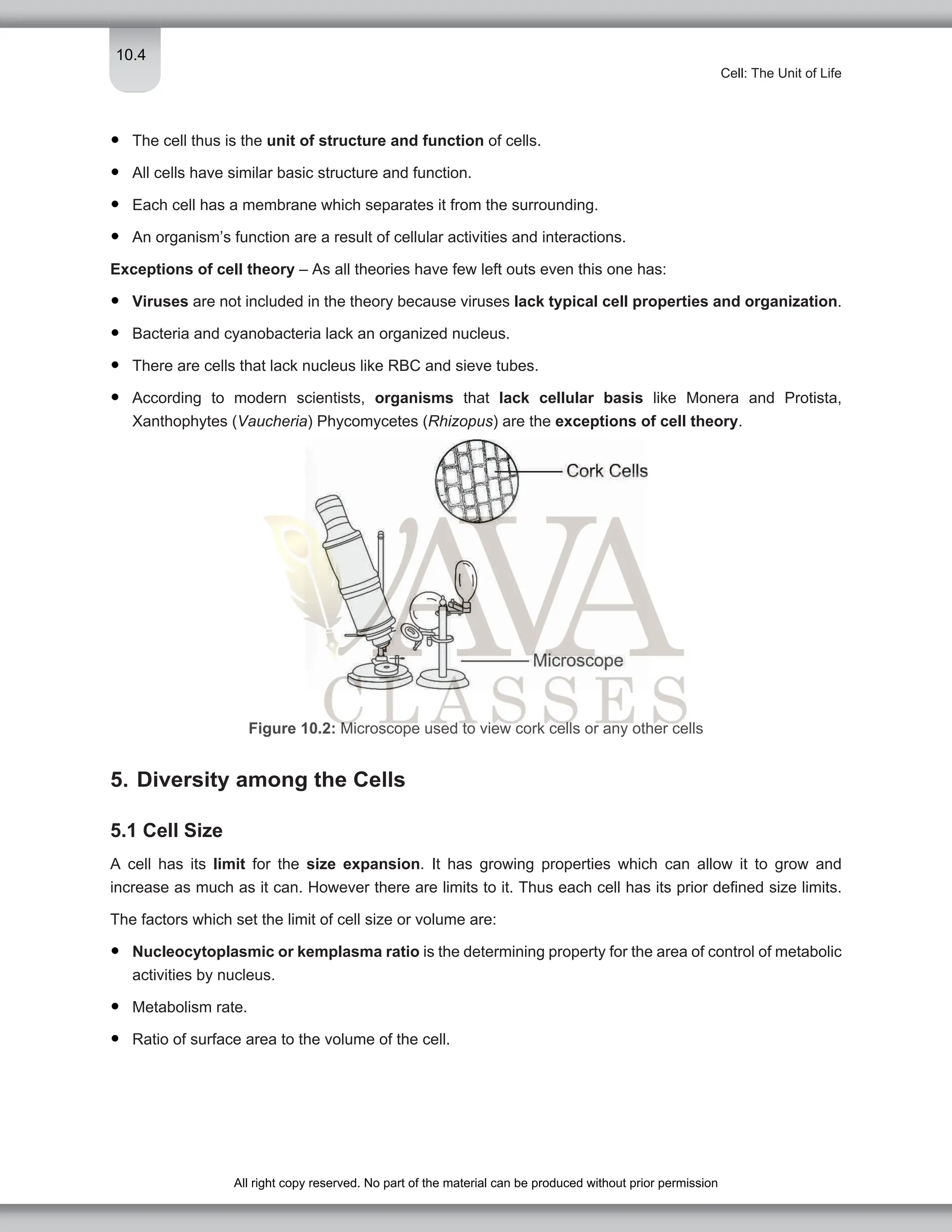 Cell the unit of life class 11 Biology notes or study material pdf ...