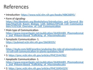 Cell-To-Cell Communication and signaling in plants.ppt