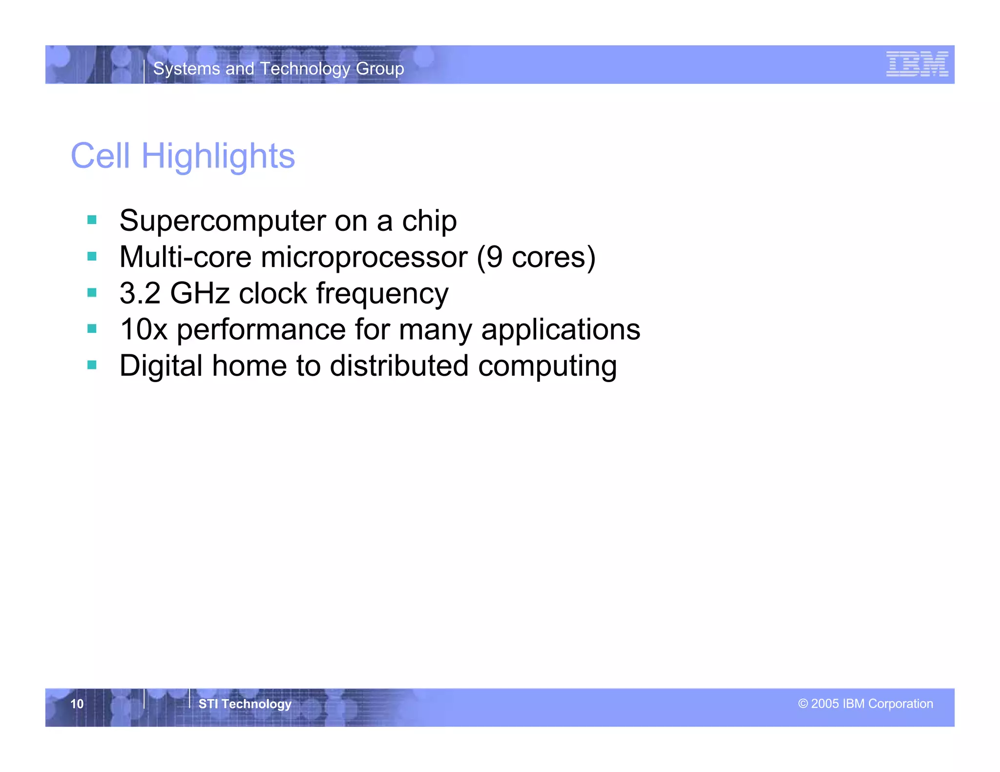 Hardware and Software Architectures for the CELL BROADBAND ENGINE ...