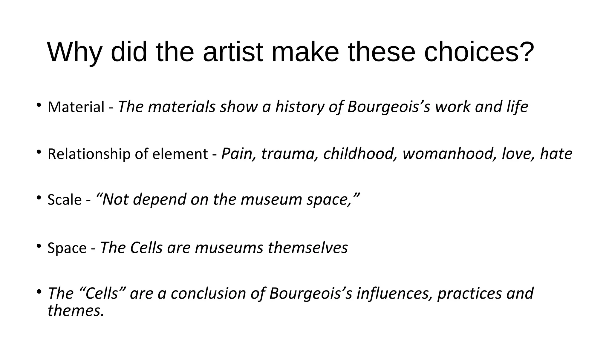 Cell xxvi-louise-bourgeois | PPT