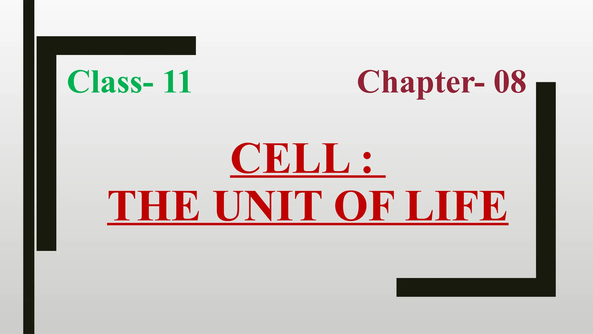 cell; the unit of life class 11 ppt file | PPTX
