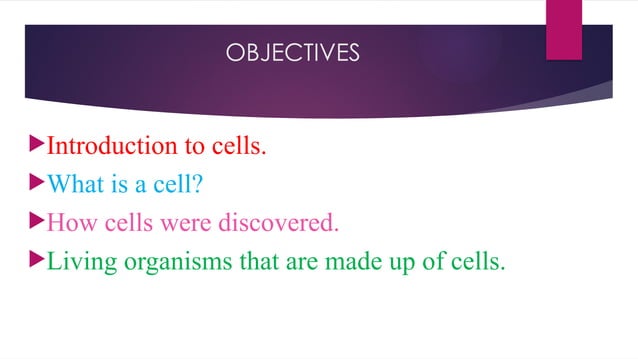 Cells as the basic building block of life | PPT