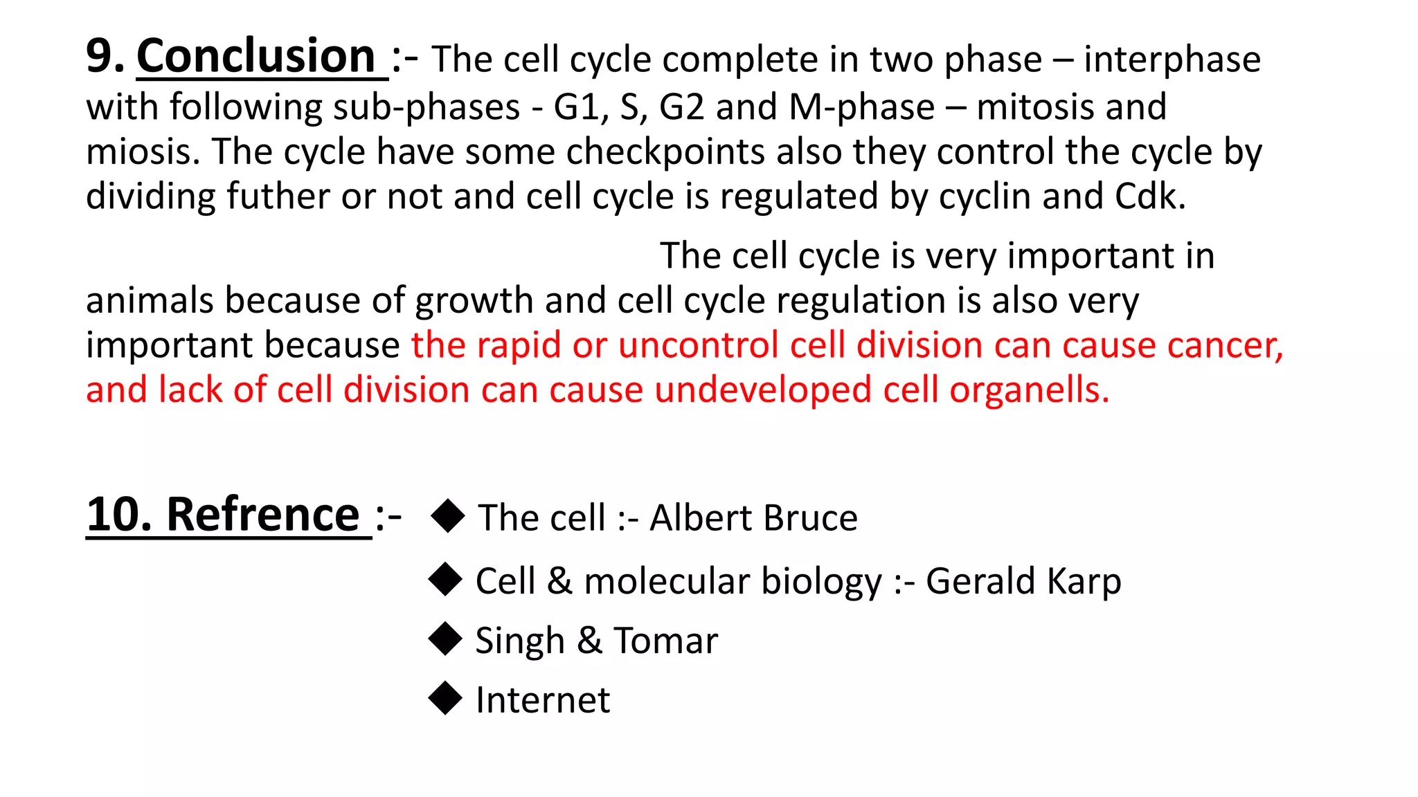 The cell cycle | PPTX