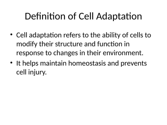 Cell_Adaptation_Presentation.pptx pathology for medical | PPTX