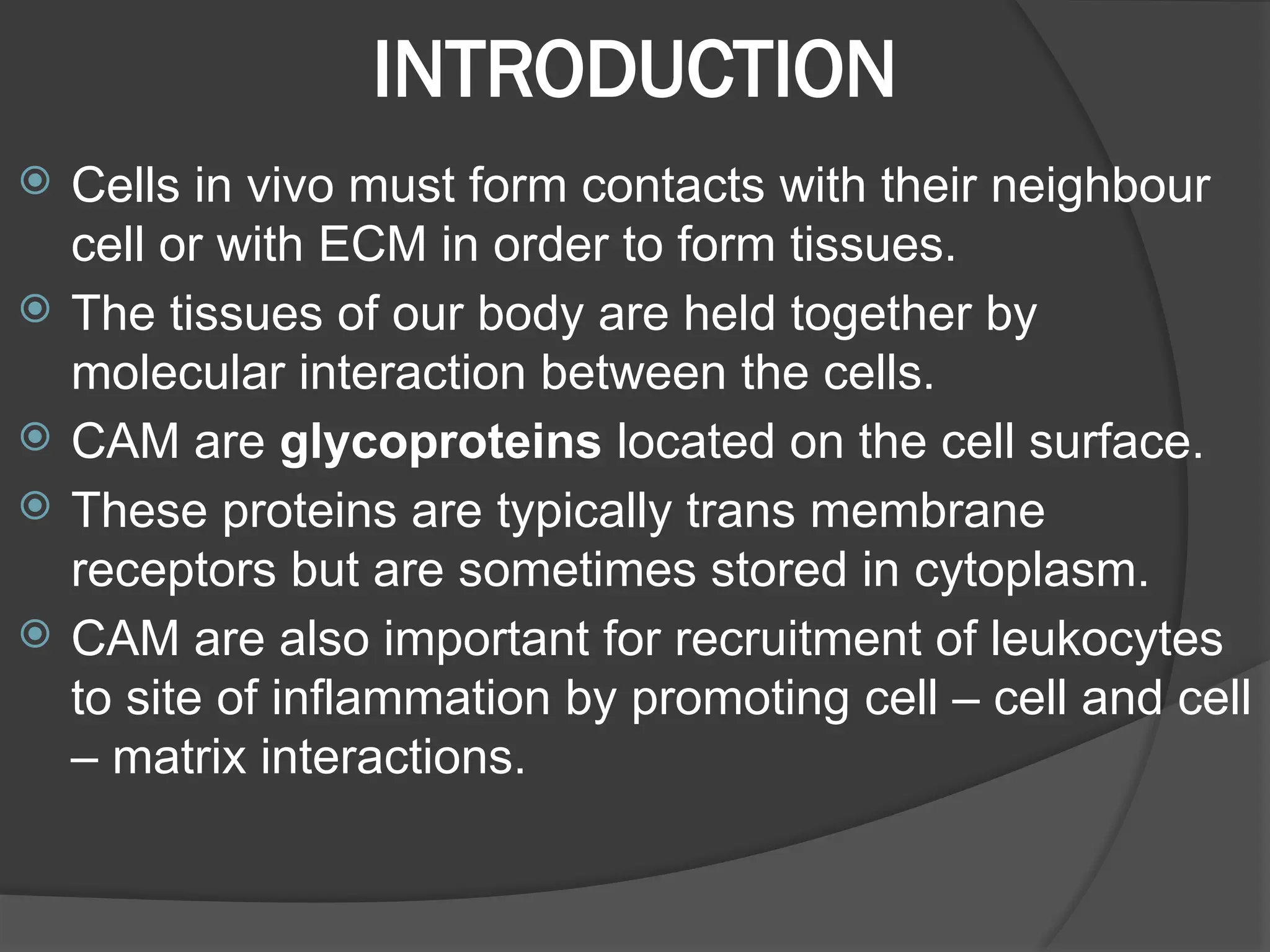 CELL ADHESION MOLECULES-1 .pptx | Genetics | Science