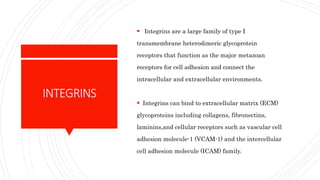 Cell adhesion molecules | PPTX