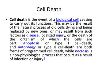Cell ageing ty | PPT