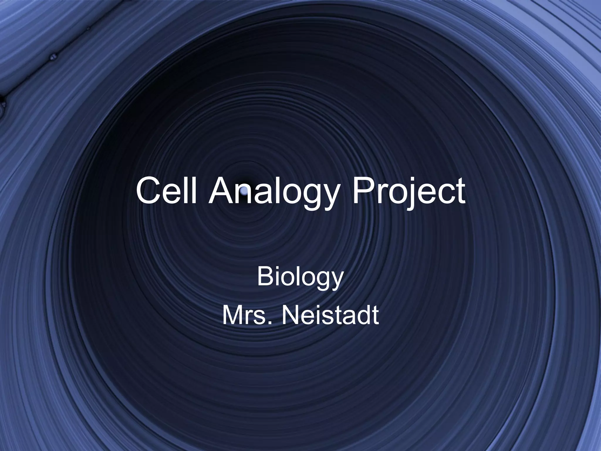 Cell analogy project | PPT