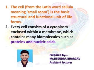 CELL ANATOMY AND PHYSIOLOGY SLIDESHARE | PPTX