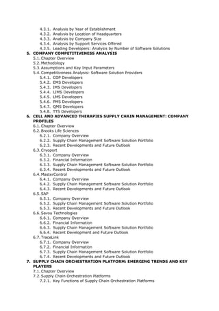 Cell and advanced therapies supply chain management market, 2030 type-1 ...