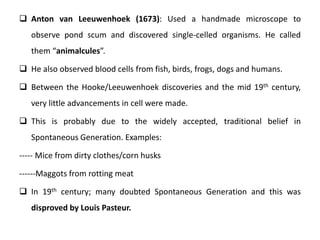 Cell and cell theory | PPTX