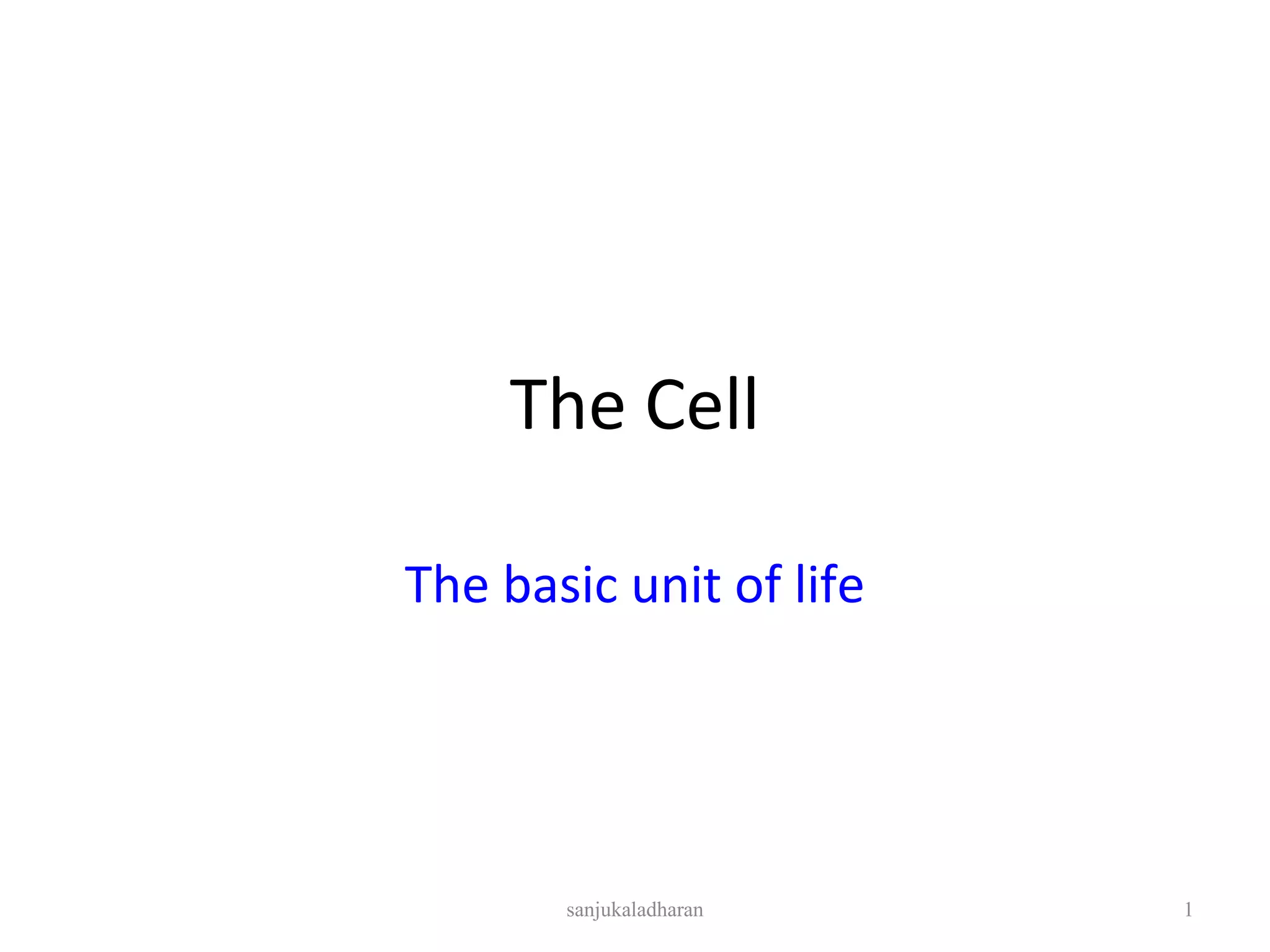 Cell and macromolecules | PPT | Biological Sciences | Science