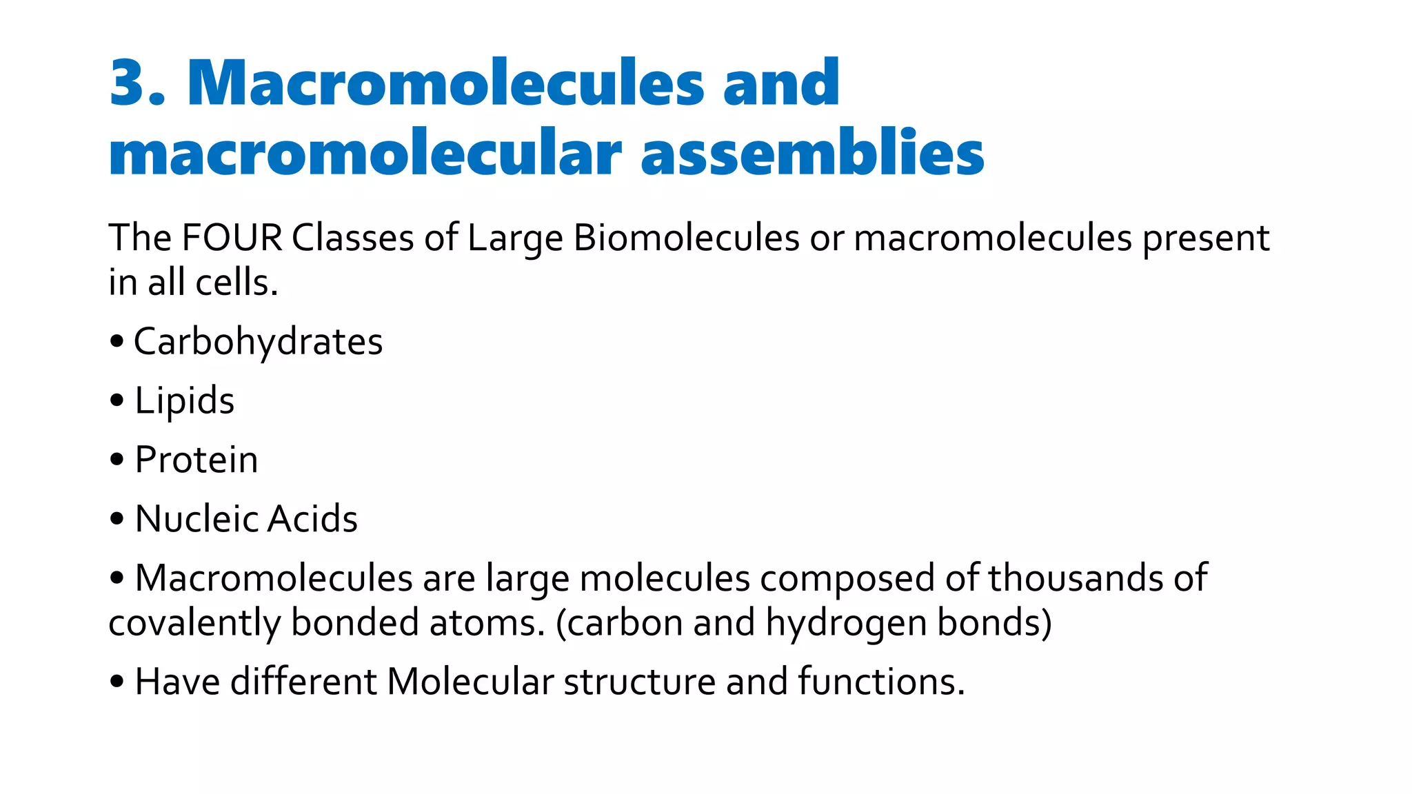 Cell and macromolecules | PPTX