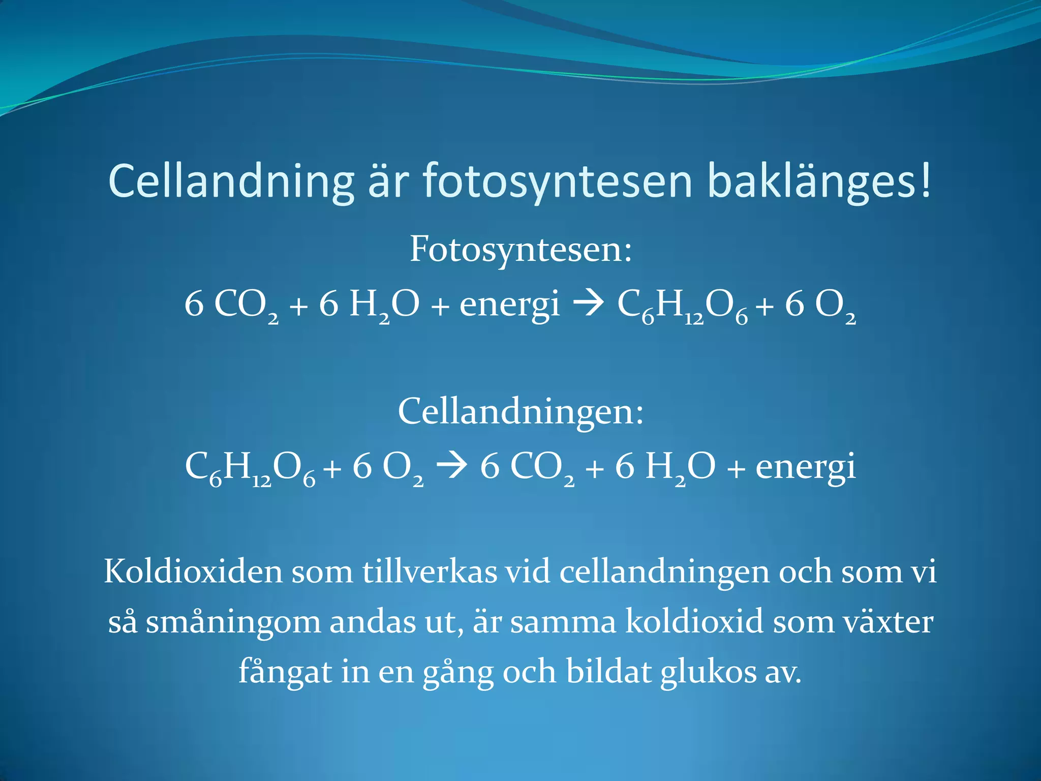 Cellandning förbränning | PPTX