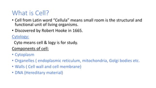 CELL AND ORGANELLES, cell wall . Take a look at description below also ...