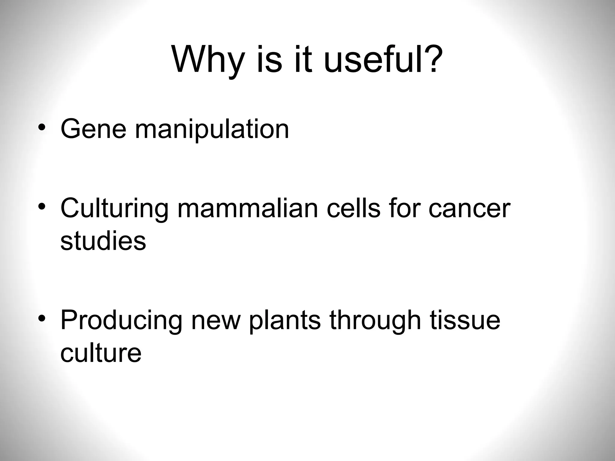 CELL & TISSUE CULTURE | PPT