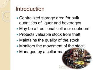 Cellar Management | PPTX