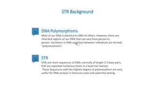 Cell authentication by str profile | PPTX