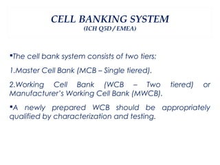 Cell bank maintenence | PPT