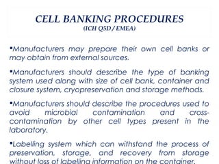 Cell bank maintenence | PPT