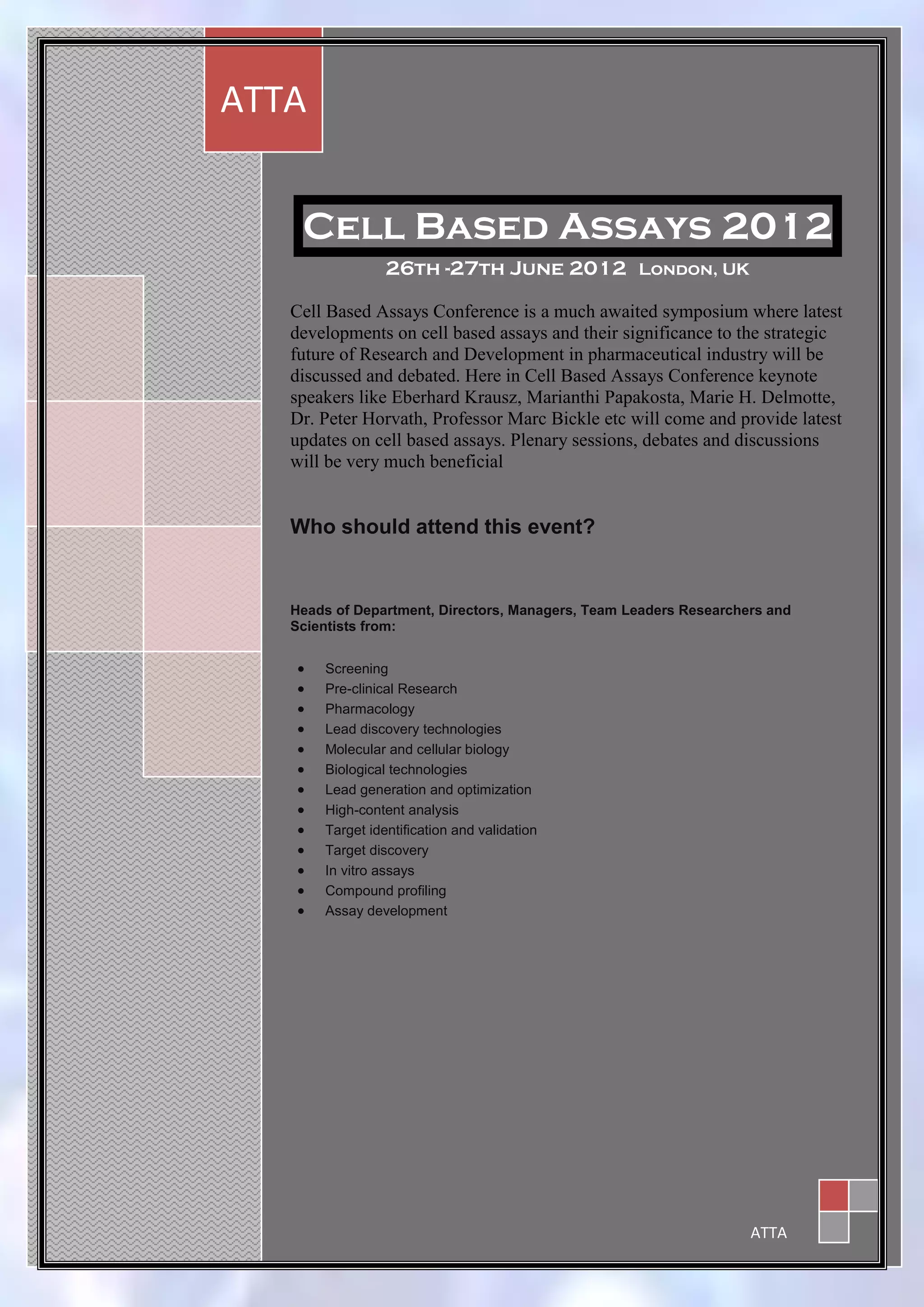 Cell based assays 2012 | PDF