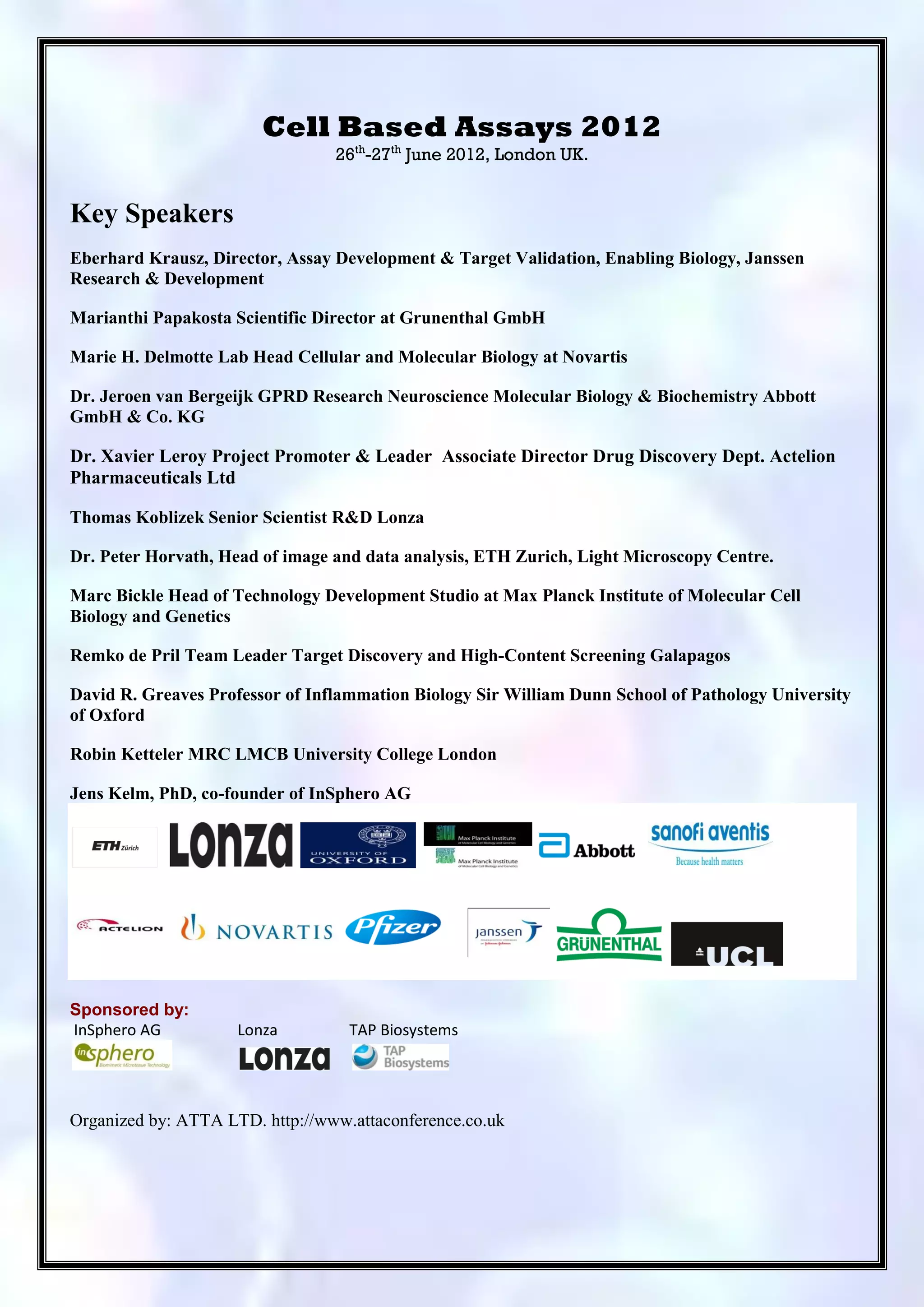 Cell based assays 2012 | PDF