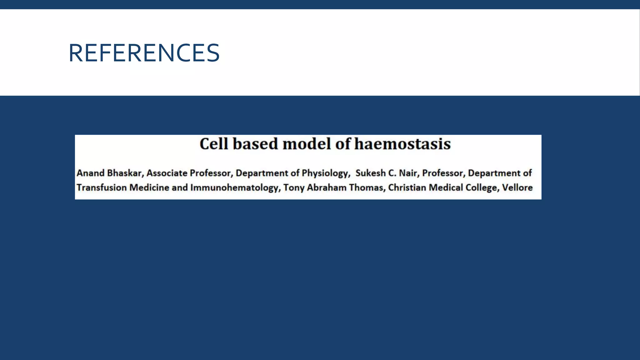 Cell based model of coagulation | PPTX