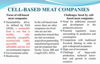 CELL-BASED MEAT (update on Lab-Grown Meat).pptx