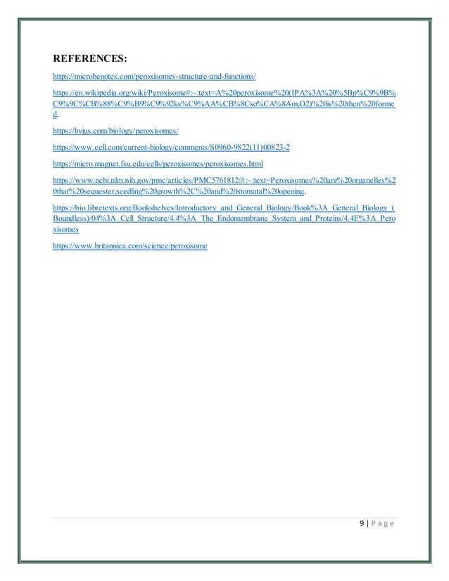 MICROBODIES | DOCX | Biological Sciences | Science