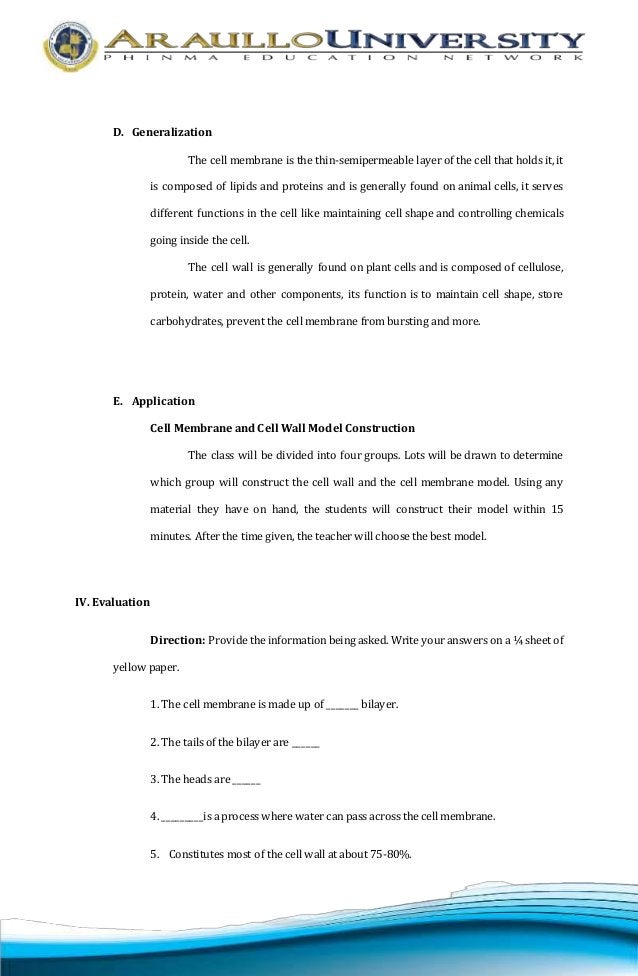 Cell Biology Lesson Plan | DOCX