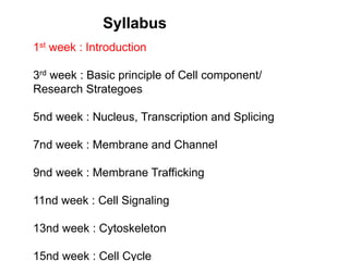 Cell biology | PPTX | Biological Sciences | Science