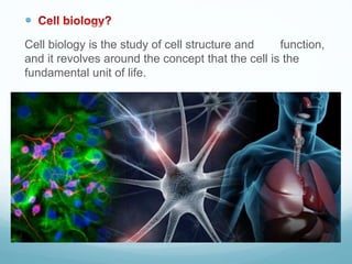 Cell biology | PPTX