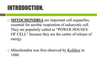 Mitochondria | PPTX