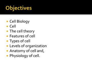 Cell biology | PPT