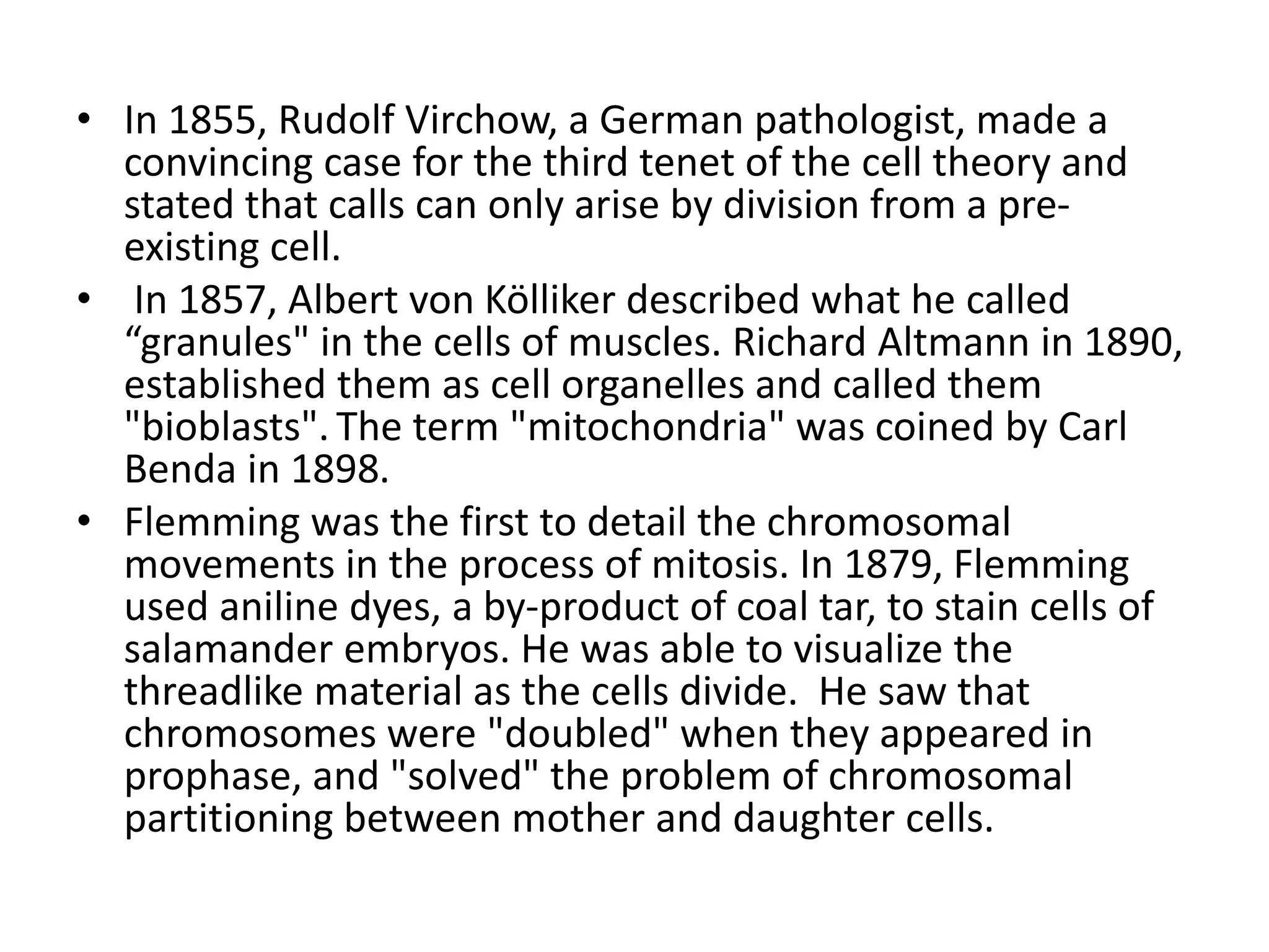 Cell biology:a brief history | PPTX