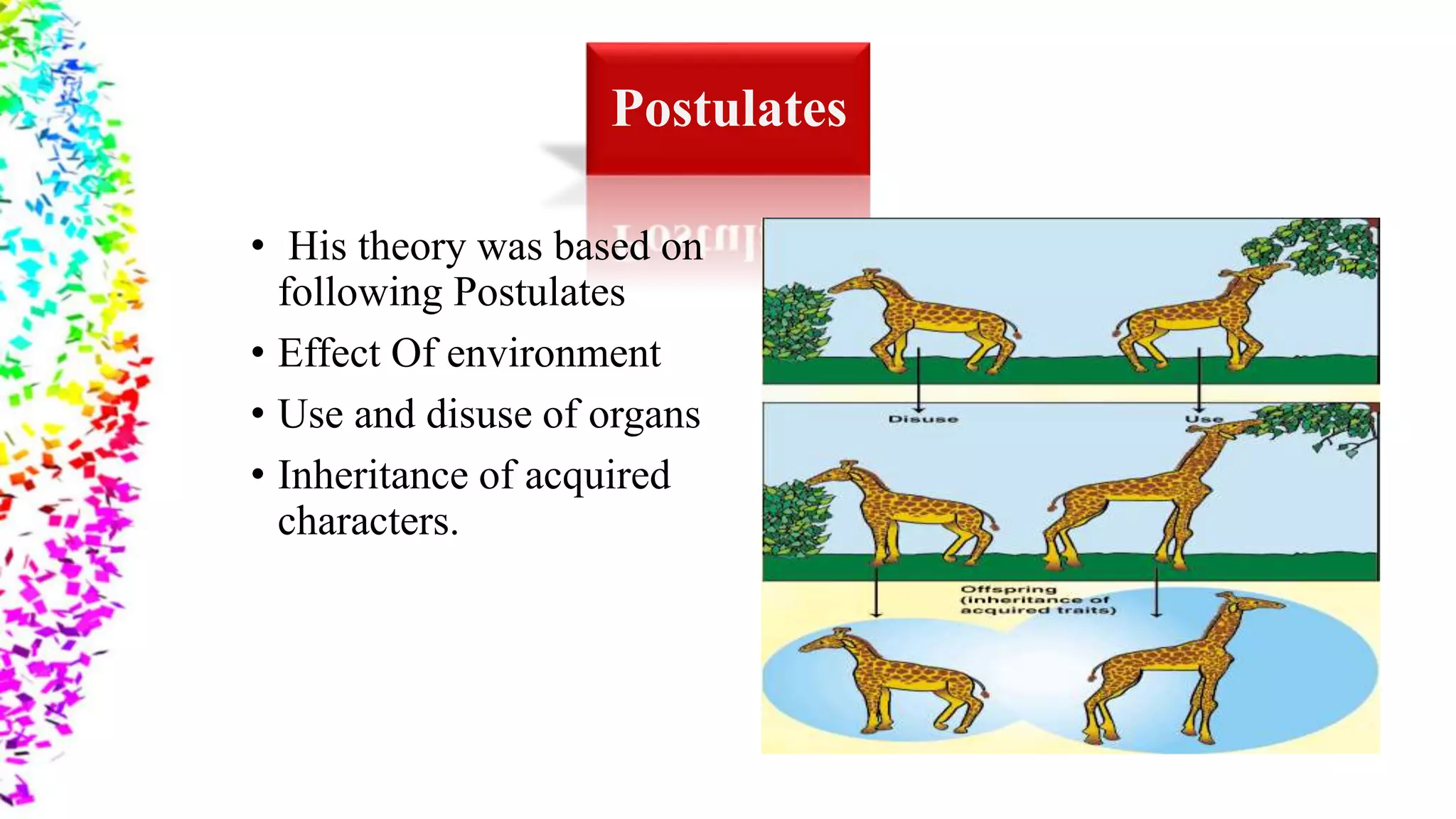 Lamarck and Darwin theory presentation | PPTX