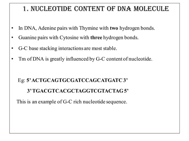 Cot curve, melting temperature, unique and repetitive DNA | PDF ...