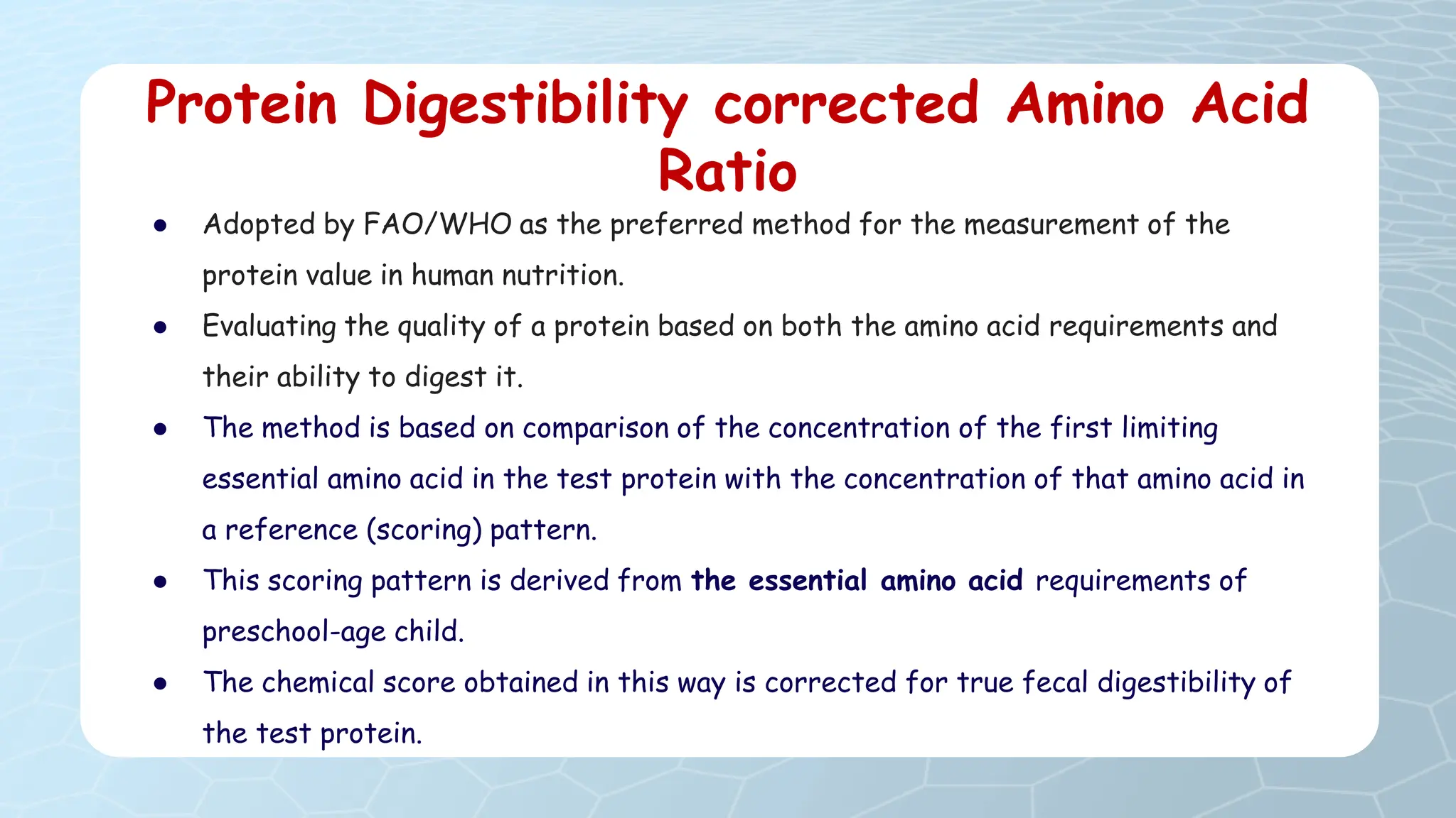 quality of protein , Net Protein utilisation | PPTX