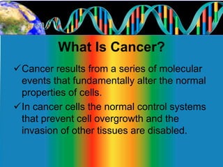 Cell biology and cancer | PPTX
