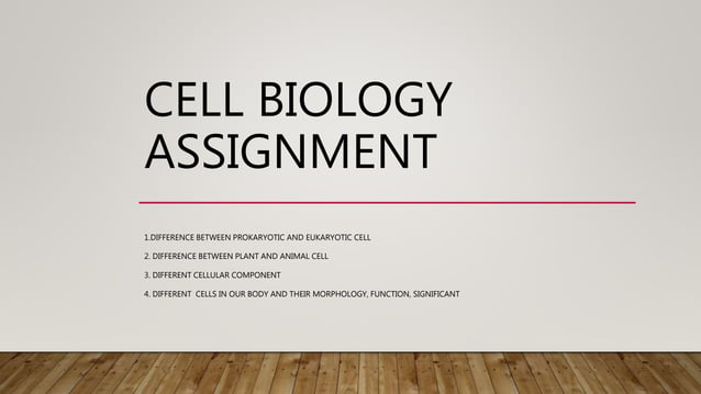 Cell biology | PPT