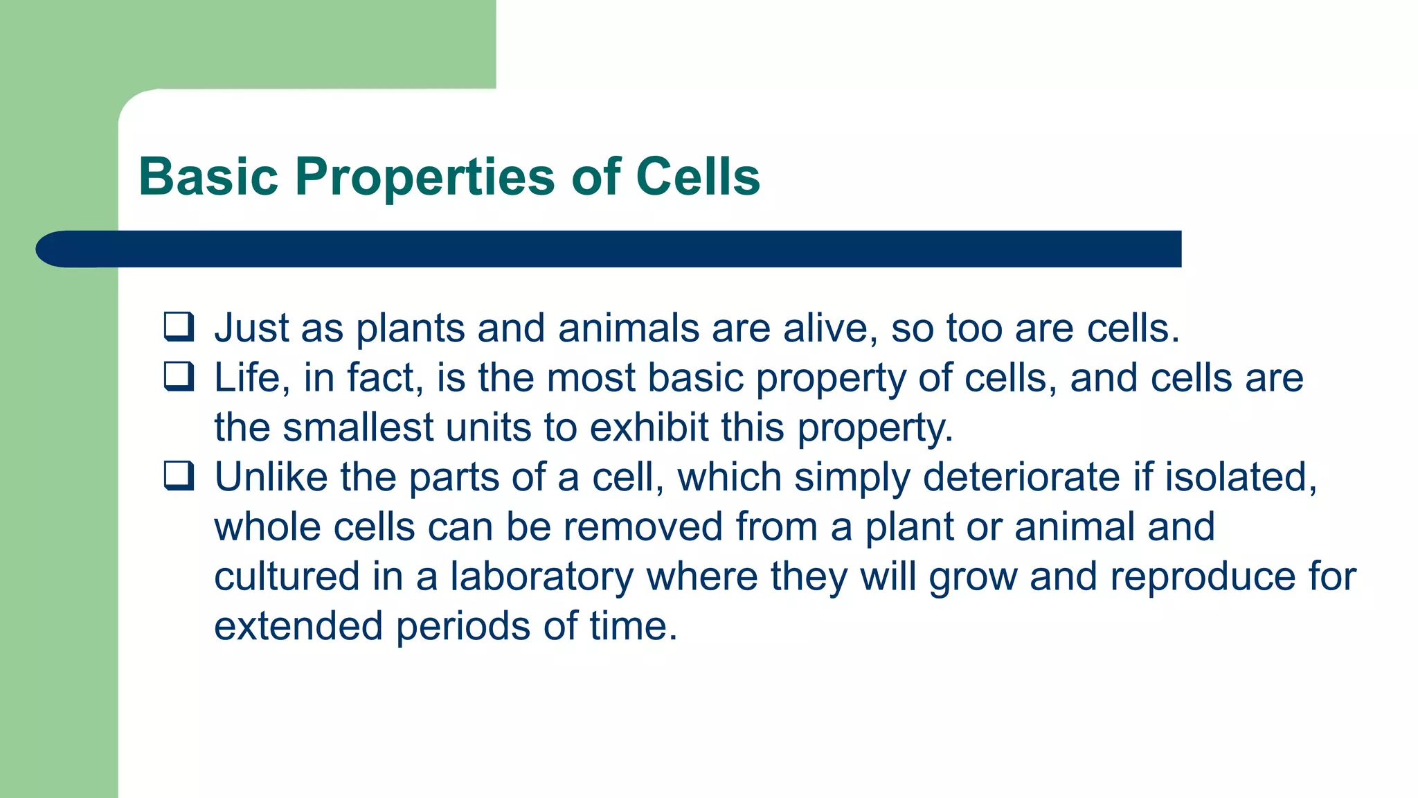 Introduction to Cell biology | PPTX