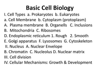 CELL BIOLOGY LECTURE. Cells described in the purest of forms. | PPT